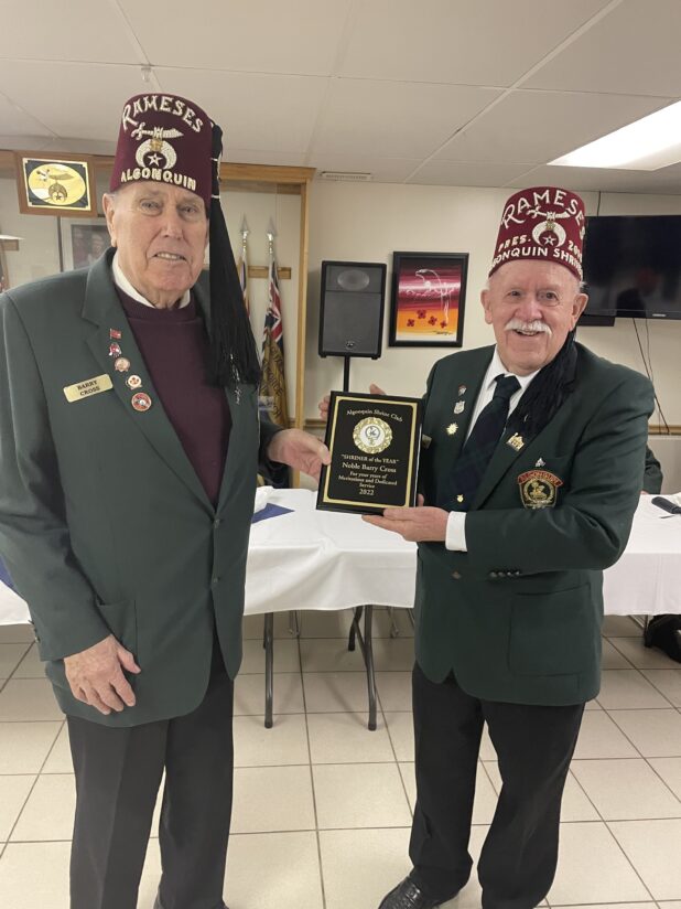 Barry Cross named ‘Shriner of the Year’ | Bancroft this Week